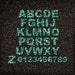 Aqua Glitter Alphabet Clipart Aqua Digital Alphabet Letters Aqua ...