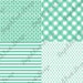 Mint Geometric Digital Papers Printable Mint Geometric Pattern Mint ...