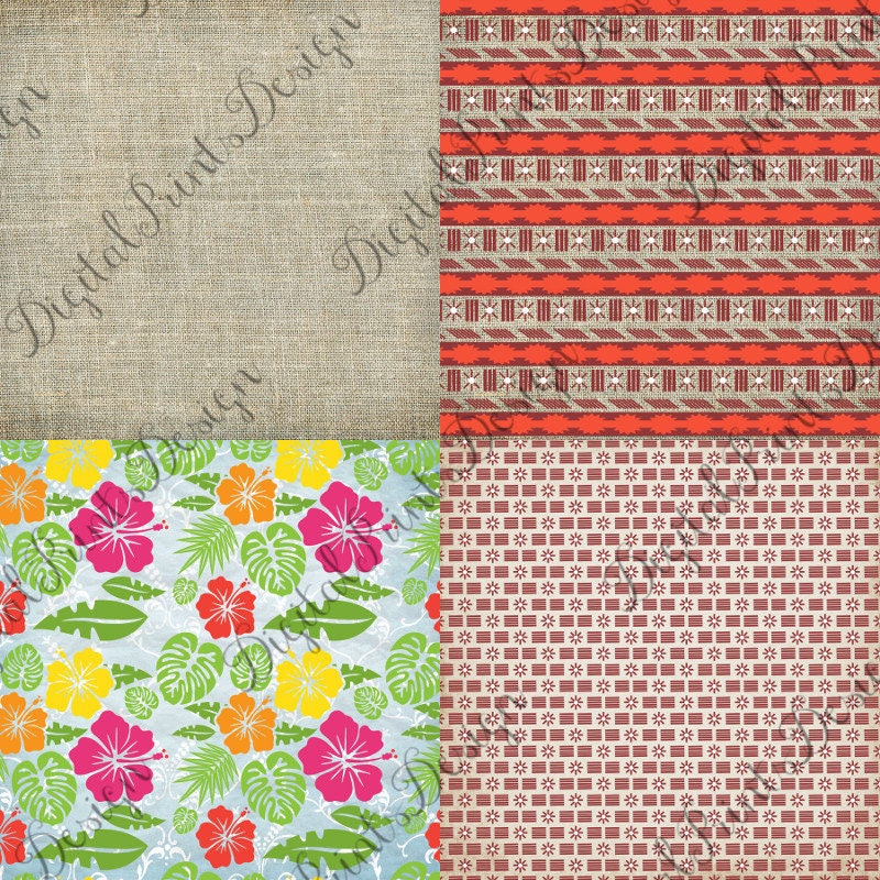 MOANA THEME Digital Paper Moana Maui Turtle Digital Papers - Etsy