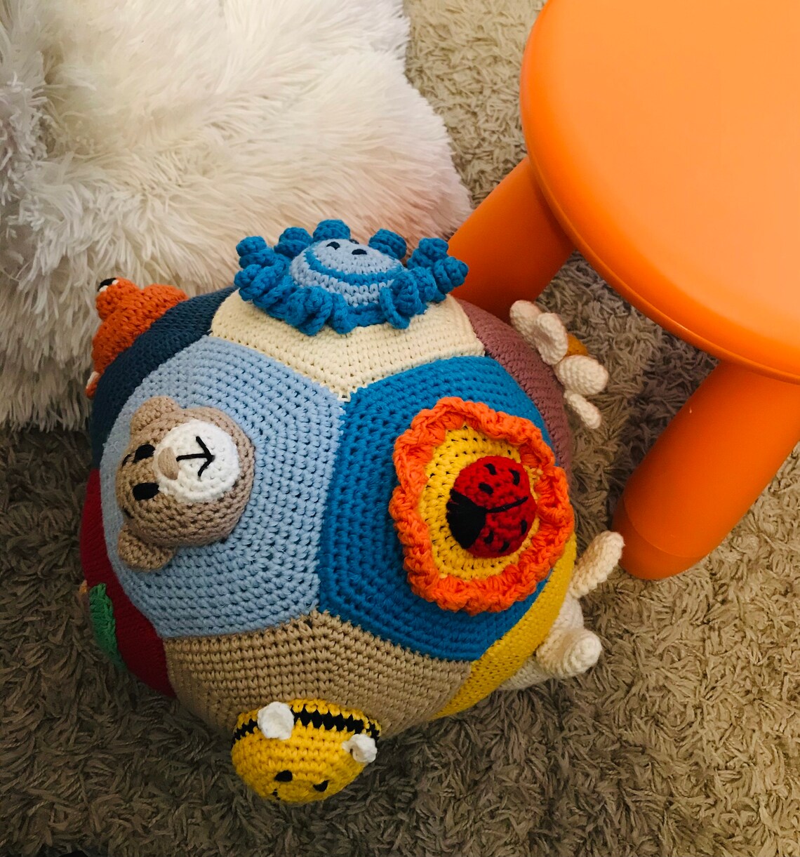 Educational Ball Best Educational Toy Crochet Ball Organic | Etsy