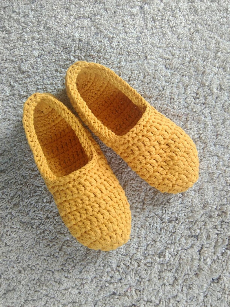 Women Slippers Gold Crochet Slippers T For Women Sock Etsy