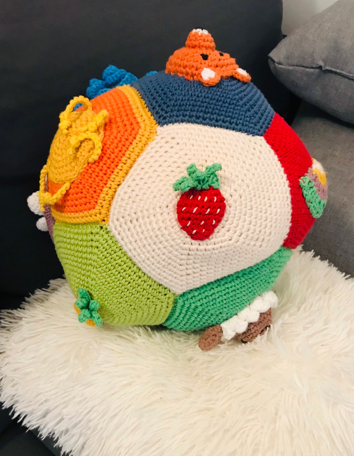 Educational Ball Best Educational Toy Crochet Ball Organic | Etsy