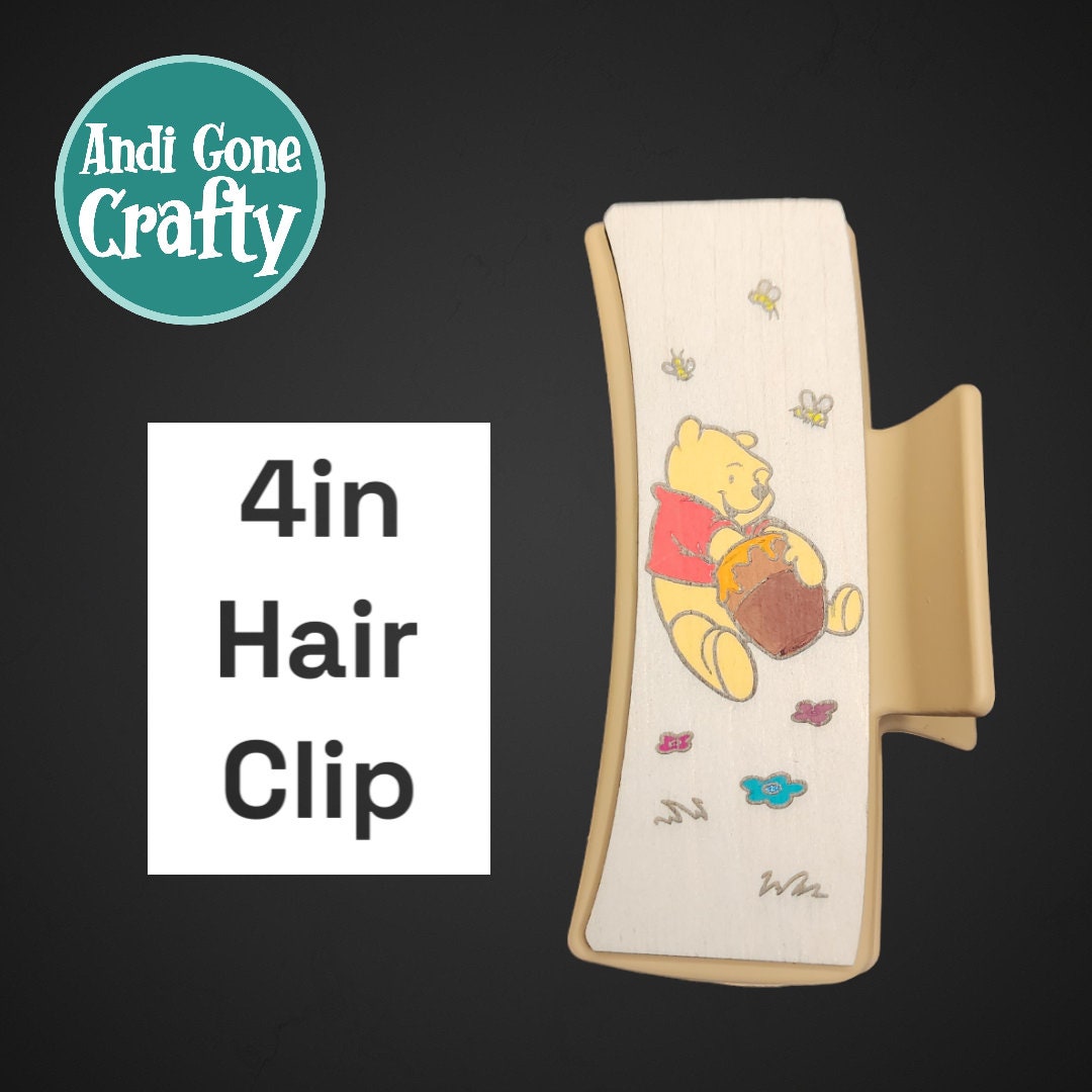 4.2 in Hair Clip / Claw Style Pooh - Etsy