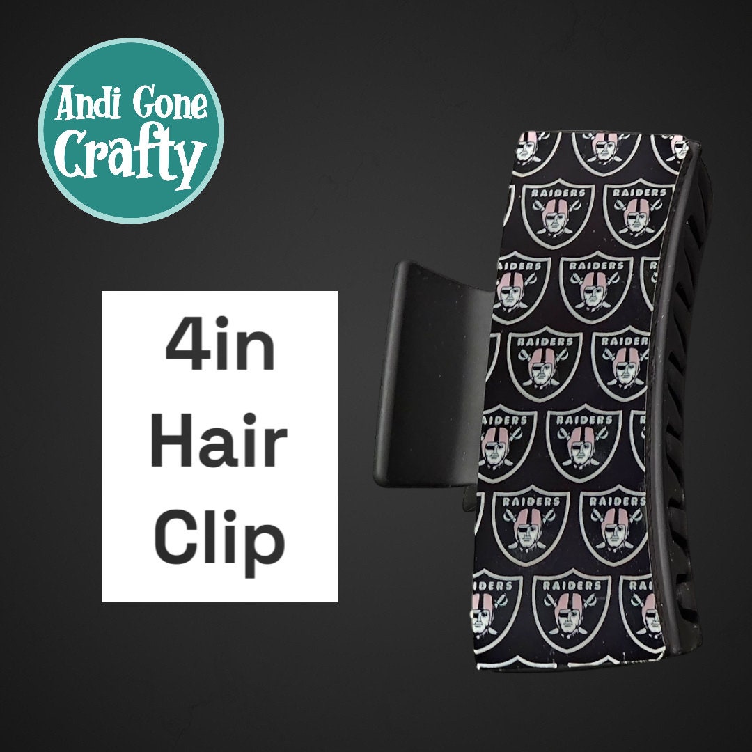 4.2 in Hair Clip / Claw Football Raiders - Etsy