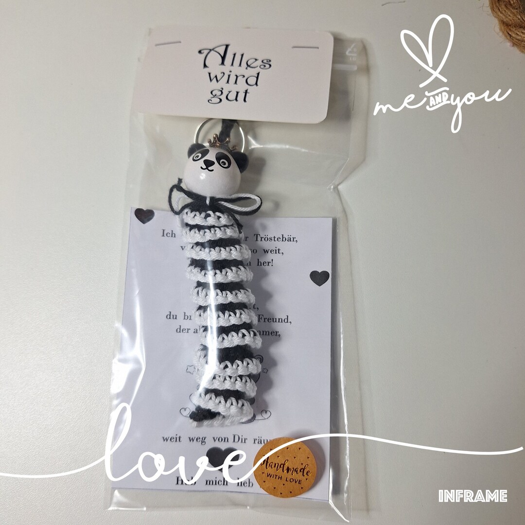 Lucky Worm, Worry Worm With Crown Crocheted. Keychain Worry Worm ...