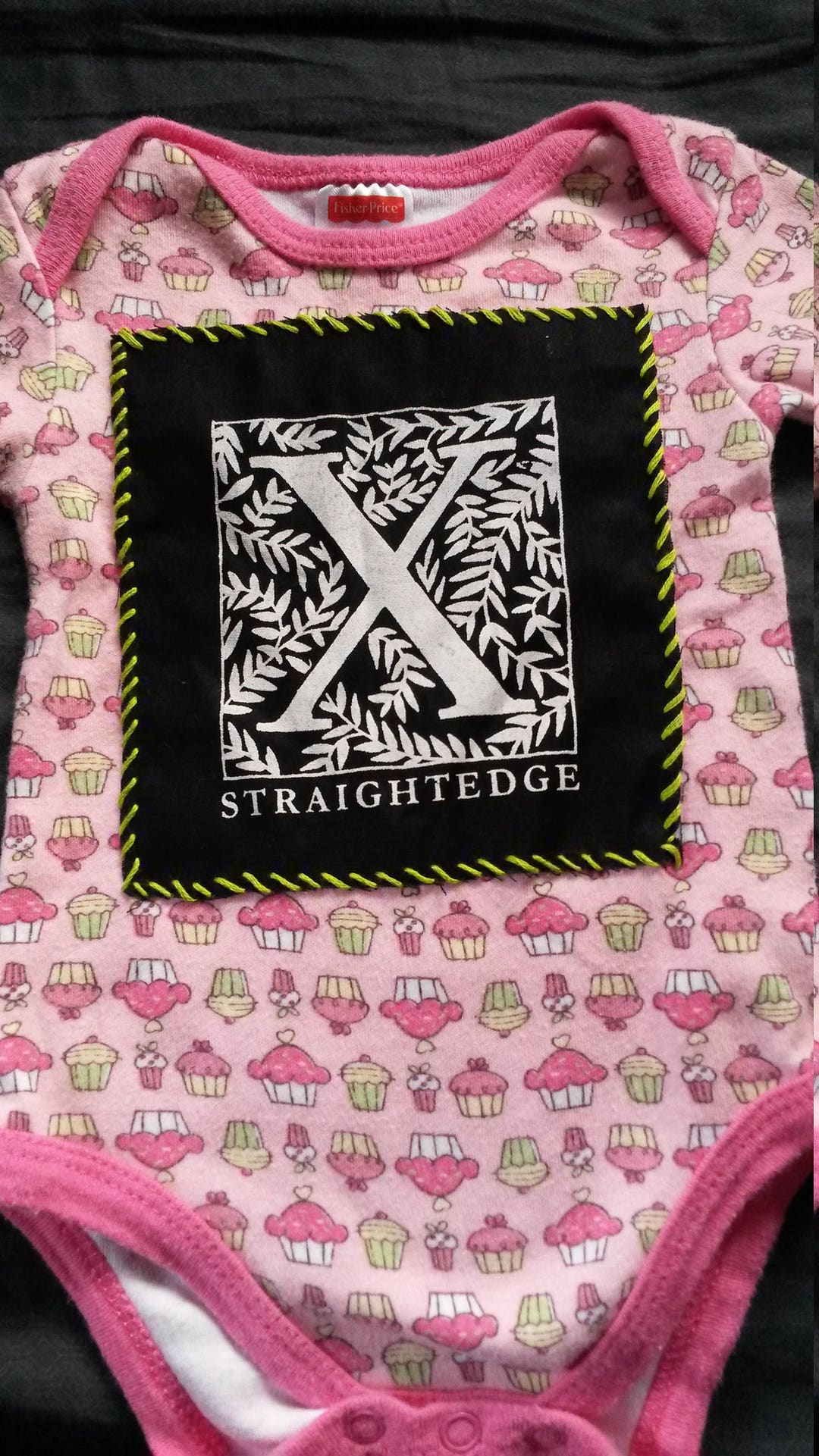 Sxe Baby Cupcake Onesie Straight Edge 0-3m Infant Punk Rock Unisex ...