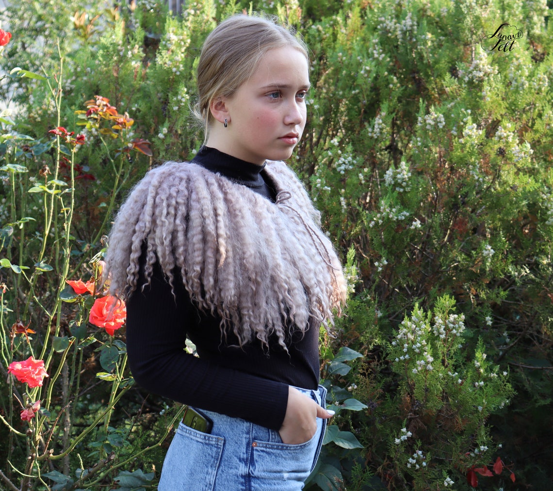 Viking Collar Tutorial, Wet Felting Raw Wool Fleece Locks on Merino ...