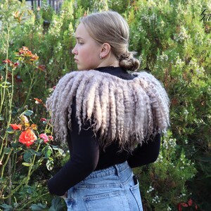 Viking Collar Tutorial, Wet Felting Raw Wool Fleece Locks on Merino ...