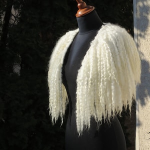 Viking Collar Tutorial, Wet Felting Raw Wool Fleece Locks on Merino ...