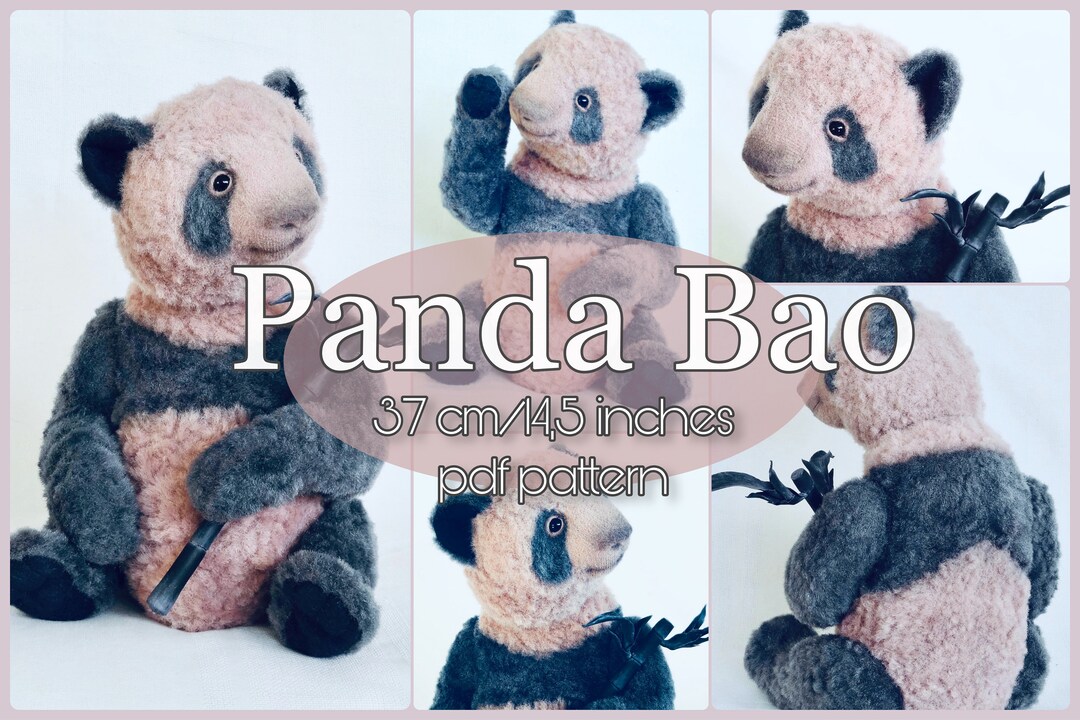 PDF Pattern Panda Bao 37cm/14,5 Inches, Instsnt Download, Artist Teddy ...