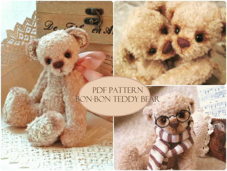 PDF Pattern Teddy Bear Bon-bon Instant Download | Etsy