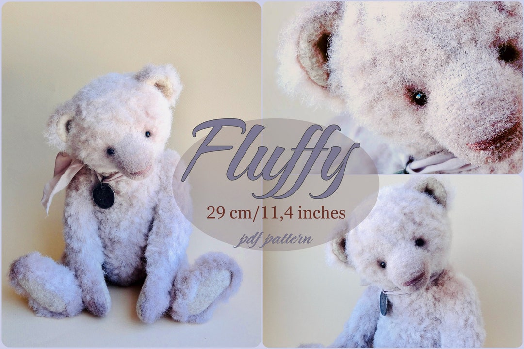 PDF Pattern Fluffy Teddy, Instant Download Diy Stuffed Toy - Etsy