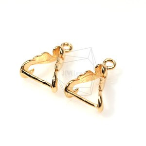 Pdt-325-g/2pcs-triangle Bail / 9mm X 12mm /gold Plated Over Brass ...