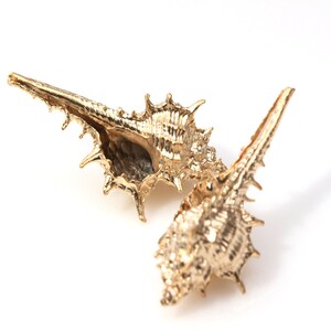 Pdt-176-mg/5pcs-murex Seashell,pendant/ 17mm X 35mm/matte Gold Plated ...