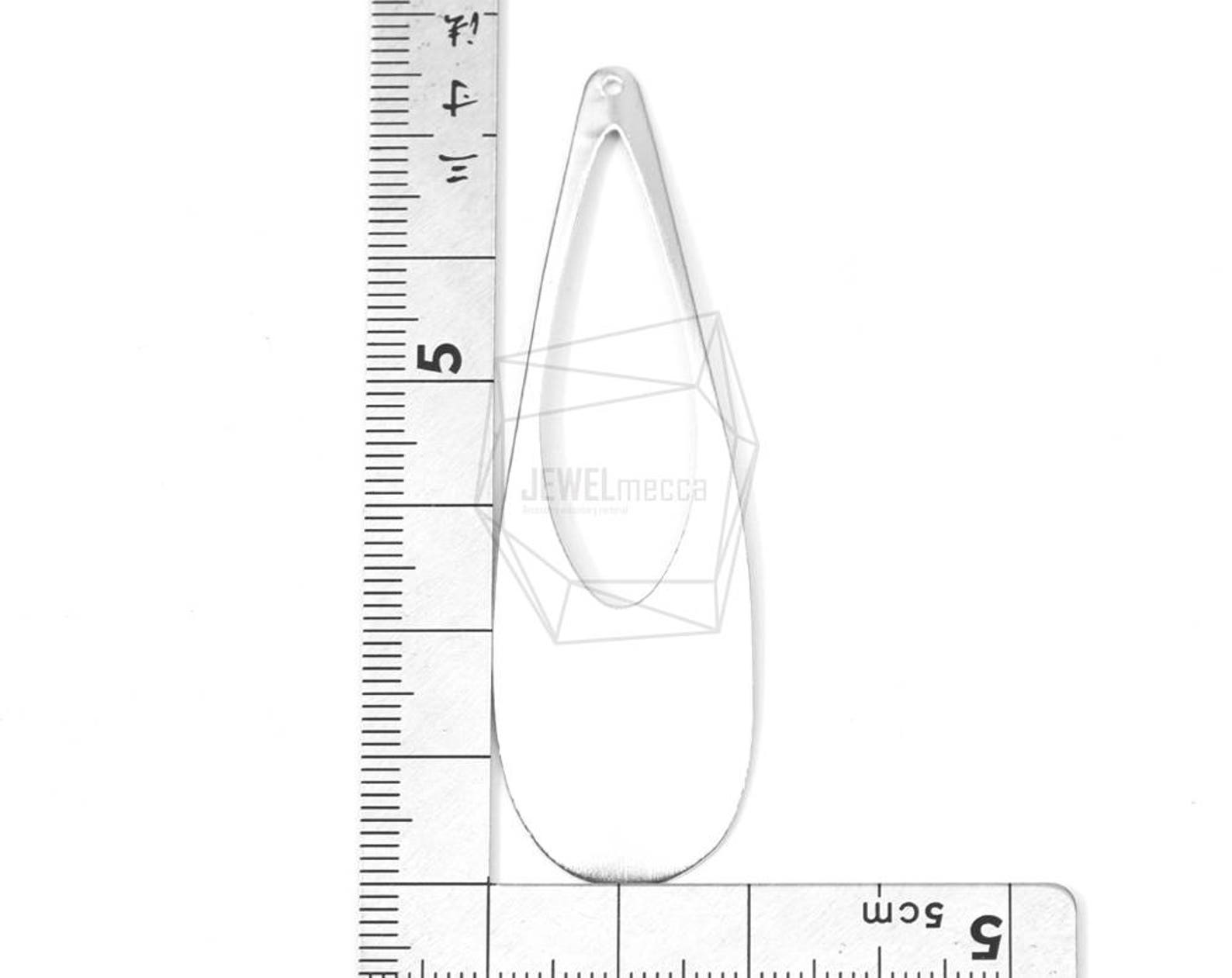 Pdt-1335-mr/2pcs/long Tear Drop Frame Brushed Texture | Etsy