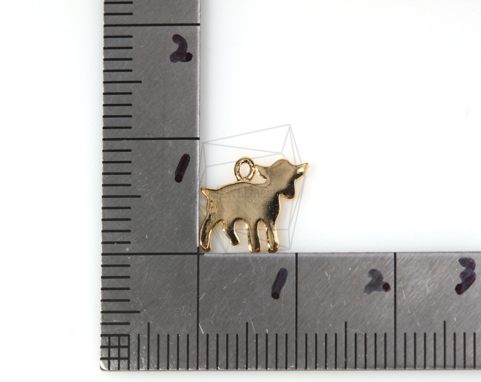 Pdt-285-g/5pcs-flat Lamb Shadow Pendant/ 9mm X 11mm / Gold | Etsy