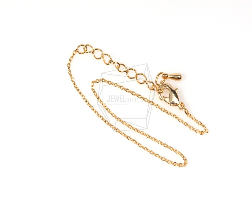 CHN-004-G/10PCS-Chain for Anklet/230 Diamond Cut chain/ 7.8 | Etsy