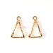 Pdt-325-g/2pcs-triangle Bail / 9mm X 12mm /gold Plated Over Brass ...