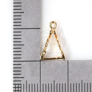 Pdt-325-g/2pcs-triangle Bail / 9mm X 12mm /gold Plated Over Brass ...