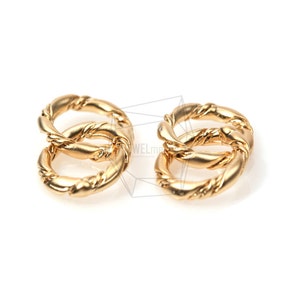 Pdt-396-mg/5pcs-double Link Circle Connector/ 10mm X 20mm/matte Gold ...