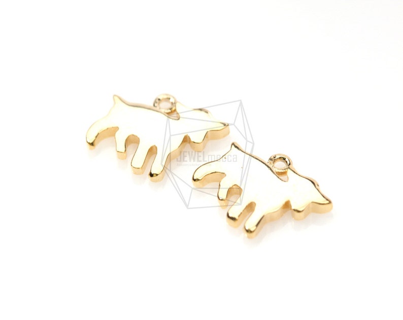 Pdt-285-g/5pcs-flat Lamb Shadow Pendant/ 9mm X 11mm / Gold | Etsy