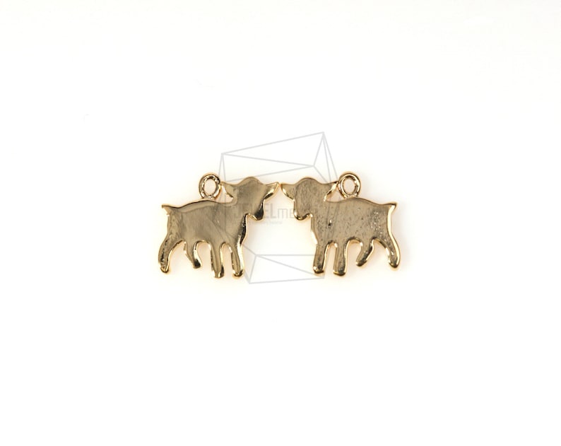 Pdt-285-g/5pcs-flat Lamb Shadow Pendant/ 9mm X 11mm / Gold | Etsy