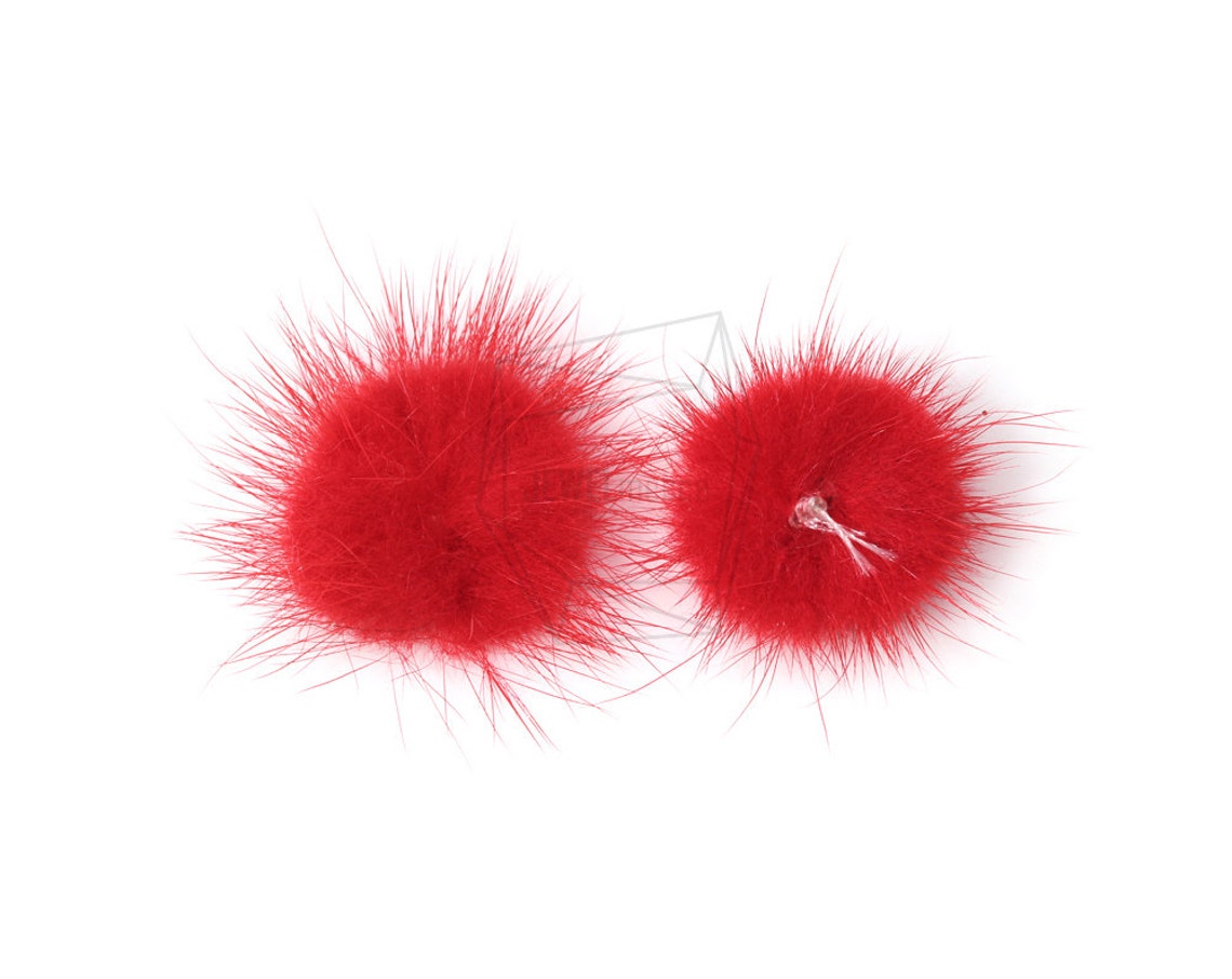 Bsc-056-g/4pcs/mini Mink Ball(red)/30mm X 30mm/jewelry Making - Etsy