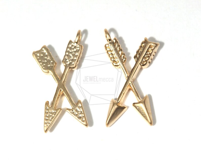 Pdt-035-mg/5pcs-crossed Arrow Charm-unique Double Arrow Connector-love ...