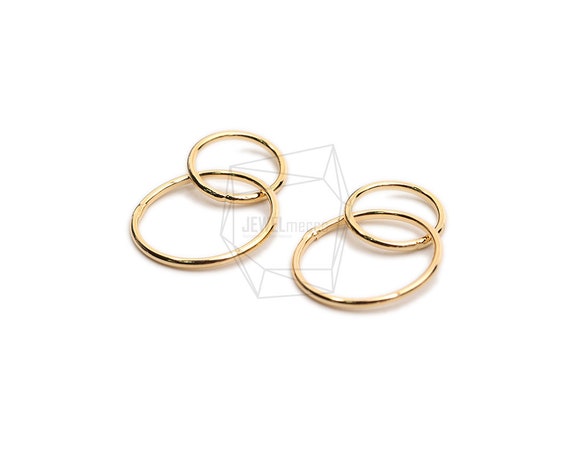 Pdt-2657-g/2pcs/double Linked Rings Pendant/20mm X 30mm/gold Pdt-2657-g/2pcs/double Linked Rings Pendant/20mm X 30mm/gold