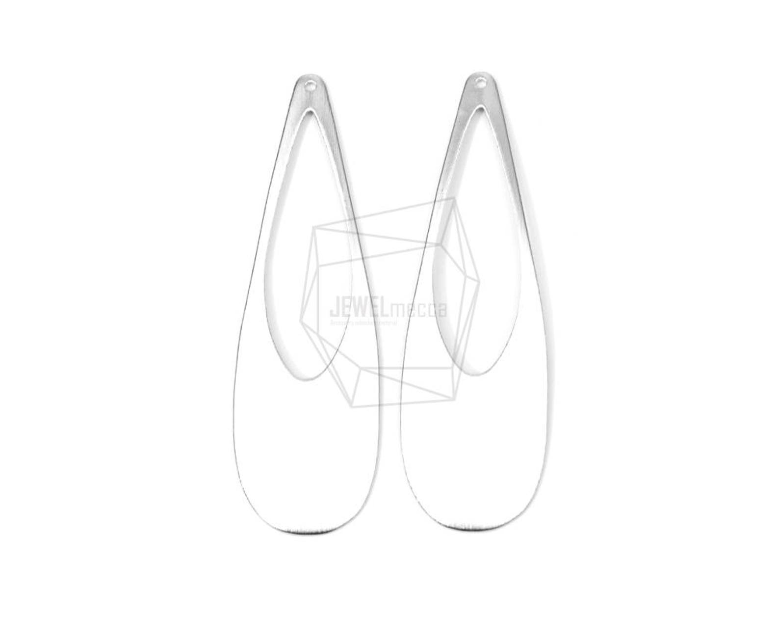 Pdt-1335-mr/2pcs/long Tear Drop Frame Brushed Texture | Etsy