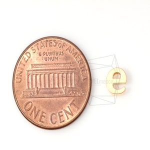 Pdt-245e-mg/2pcs-e Alphabet,initial Tiny Pendant,small Letter,initial ...