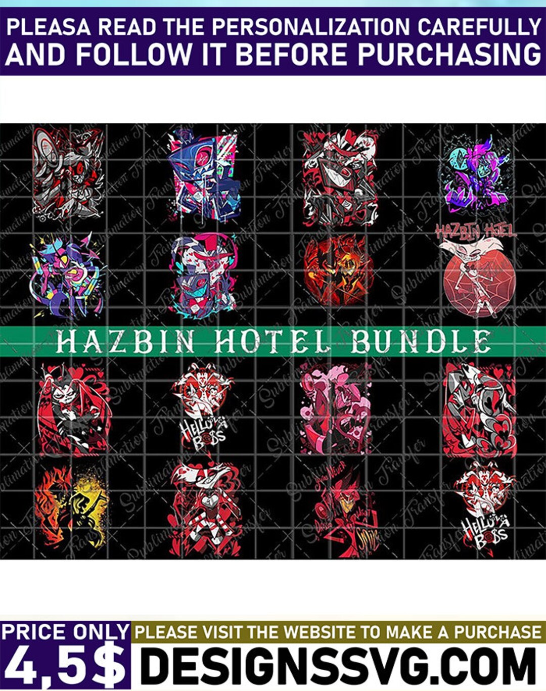 Hazbin Hotel Bundle, Hazbin Hotel Png, Hazbin Hotel Characters Png ...