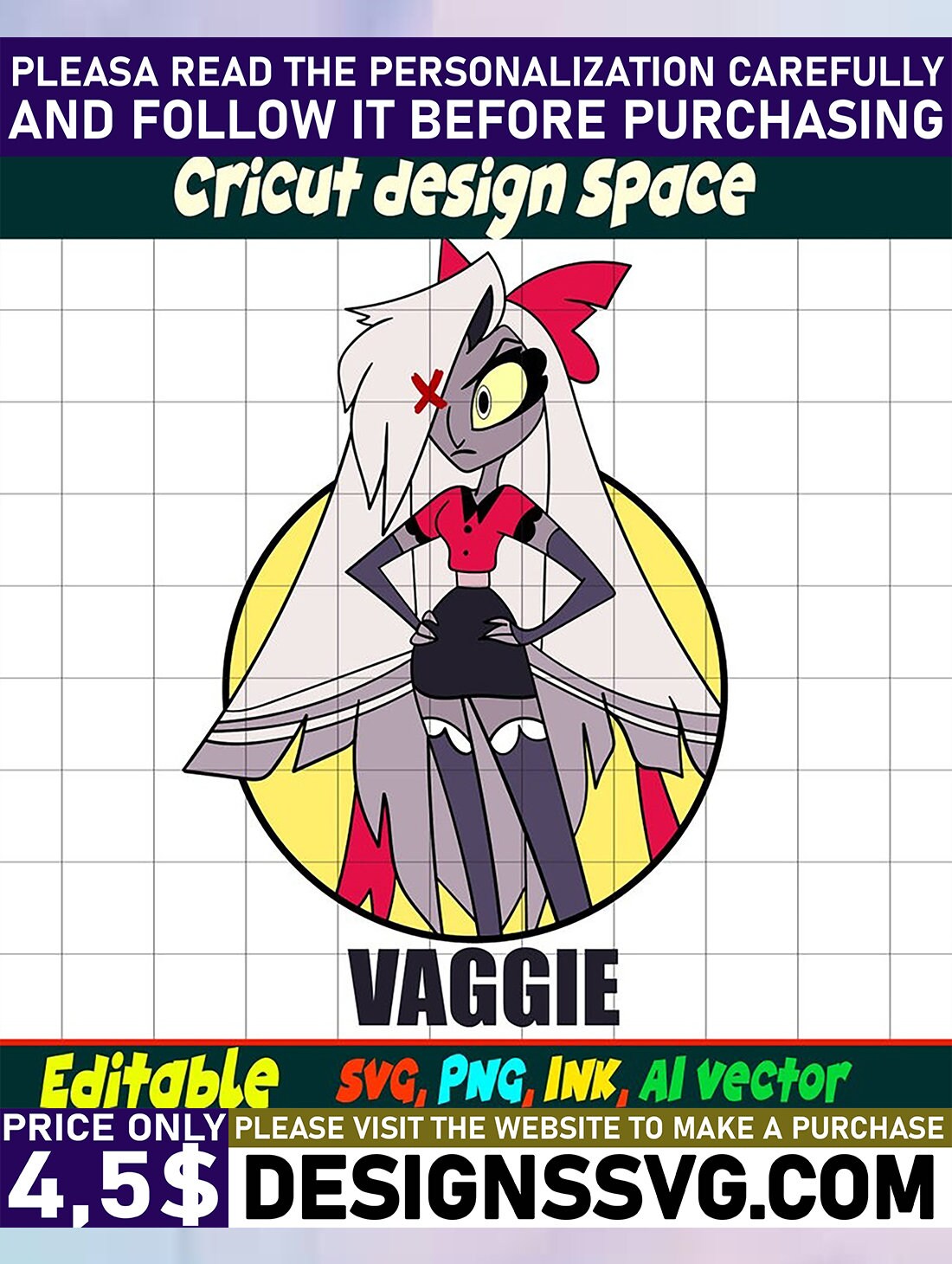 Editable Angel Dust Hazbin Hotel SVG, Alastor Sticker, Loona Sticker ... Editable Angel Dust Hazbin Hotel SVG, Alastor Sticker, Loona Sticker ...