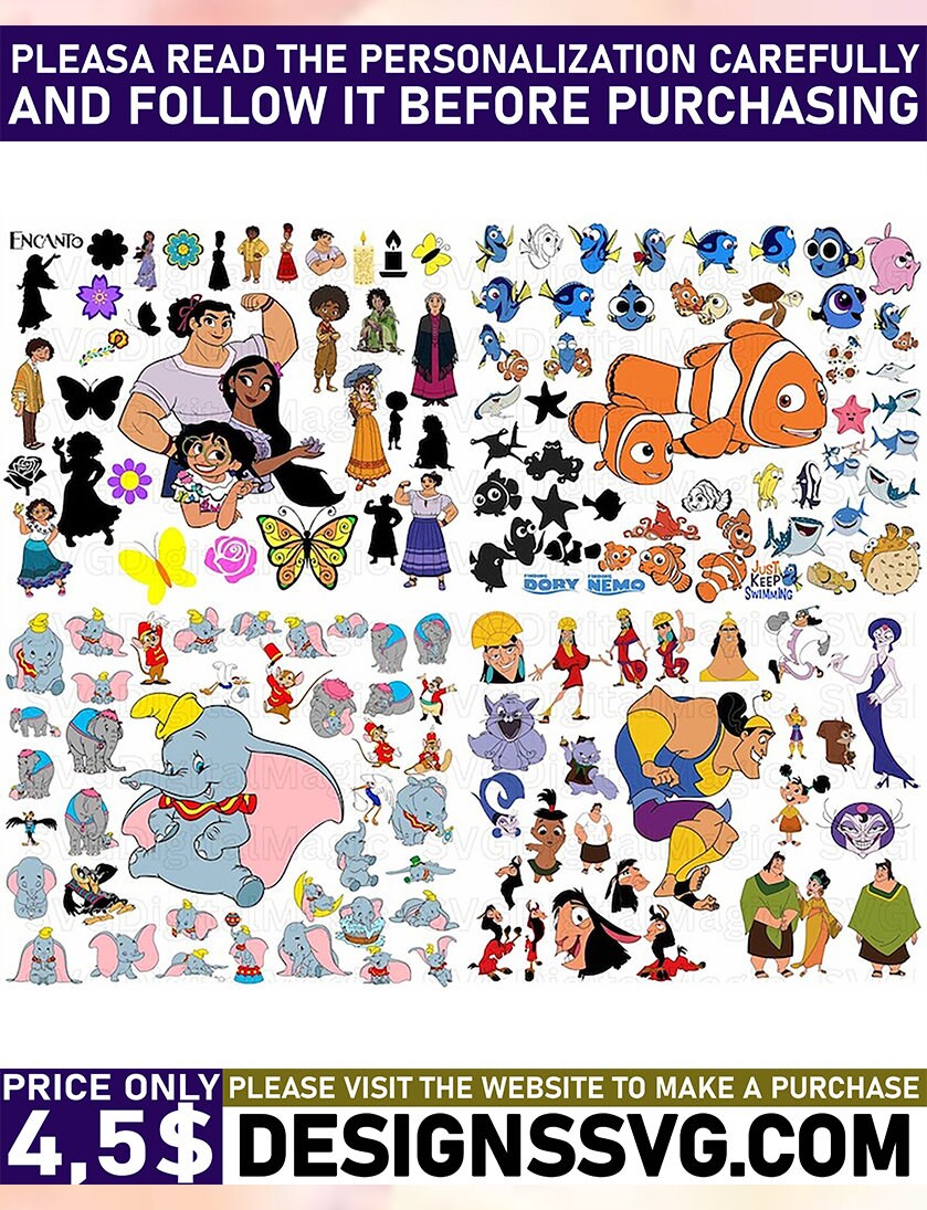 60000 Mega Svg Bundle Cricut File, Mickey Mouse, Minnie, Frozen, Moana ...