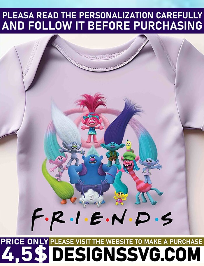 Trolls PNG Bundle, Trolls PNG Digital Papers, Trolls Characters PNG ...