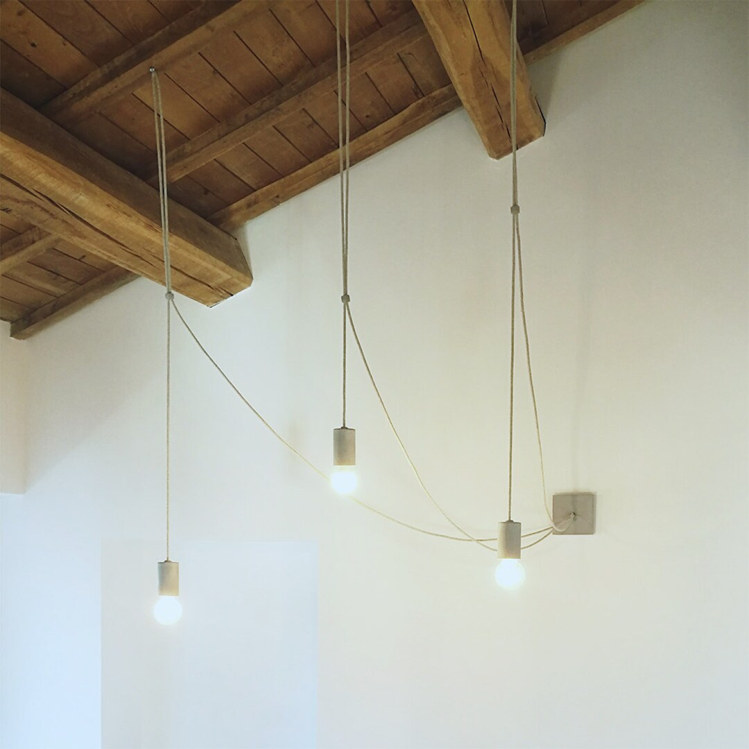 Concrete Pendant Lamp - Modern Industrial Light in Cement - Concrete ...