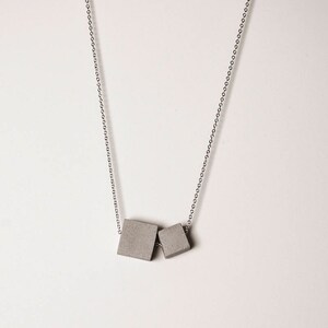 Concrete Necklace - Concrete Cubes - Etsy
