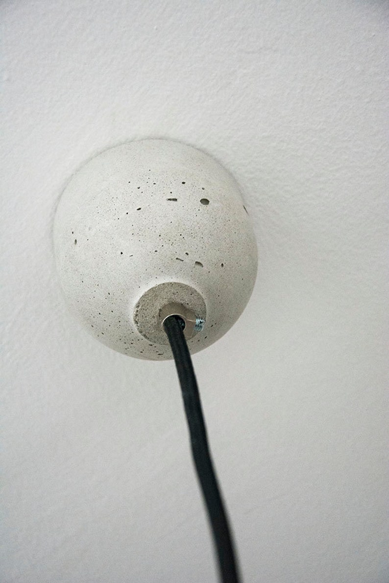 Concrete Pendant Lamp Modern Industrial Light in Cement | Etsy