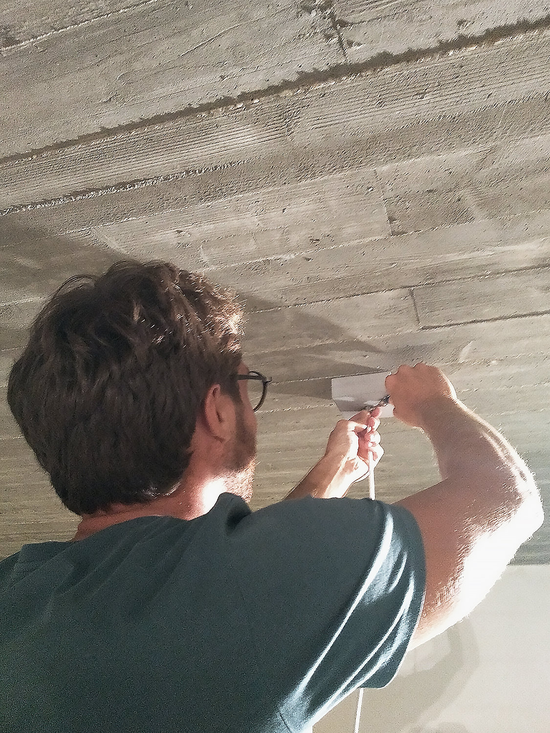 Square Concrete Ceiling Cup Concrete Ceiling Rose for | Etsy