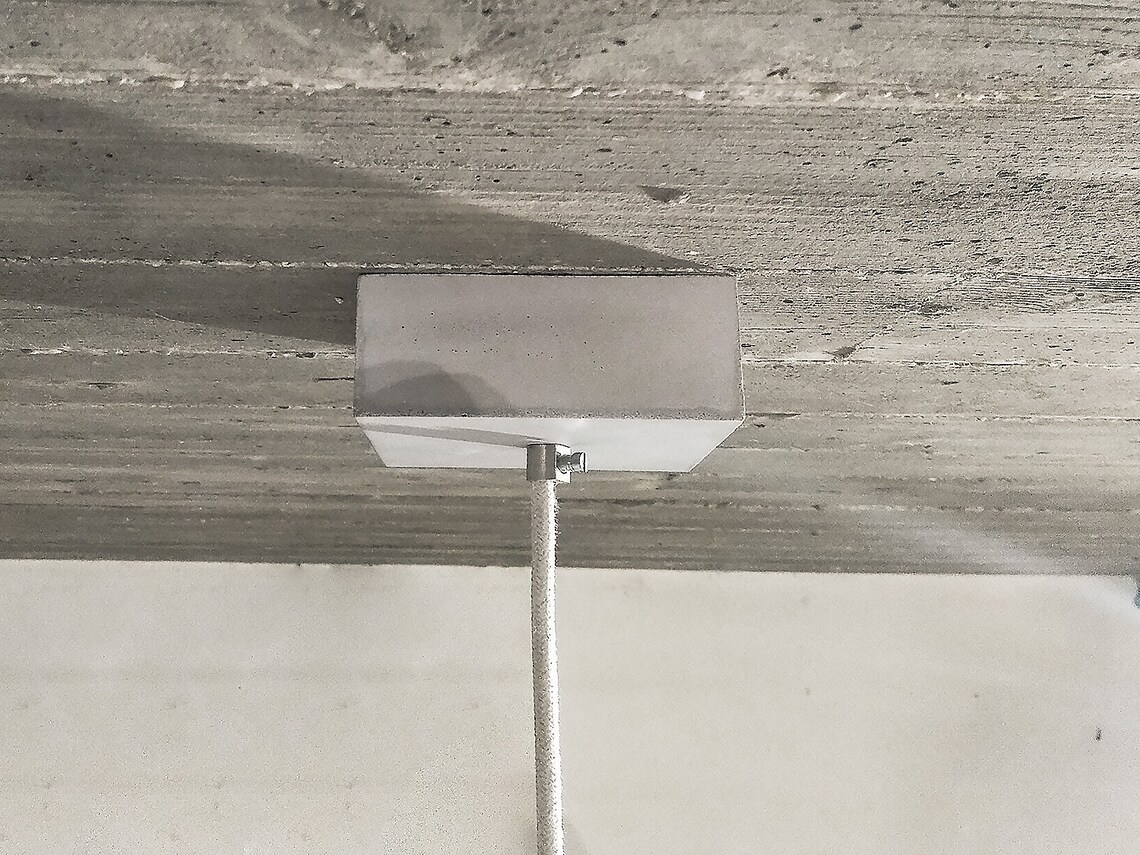 Square Concrete Ceiling Cup Concrete Ceiling Rose for | Etsy