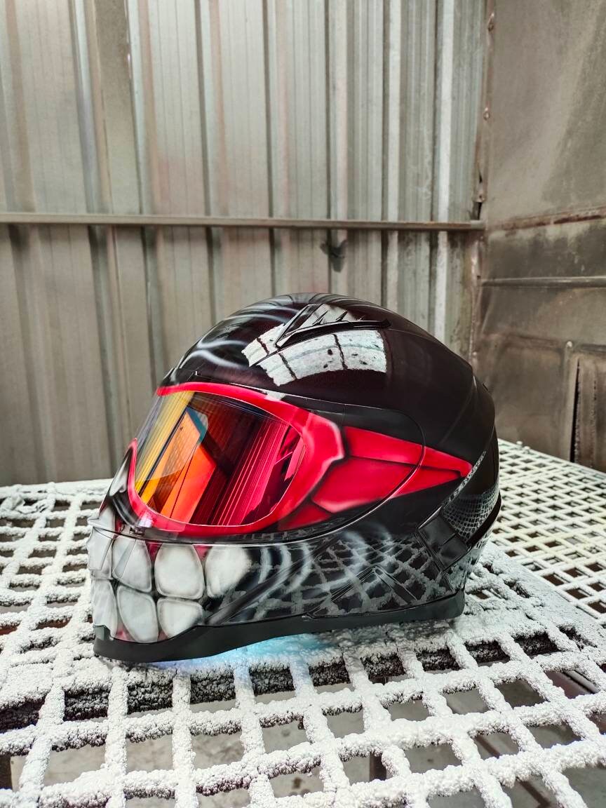 Custom Smiley Face Motorcycle Helmet - Etsy