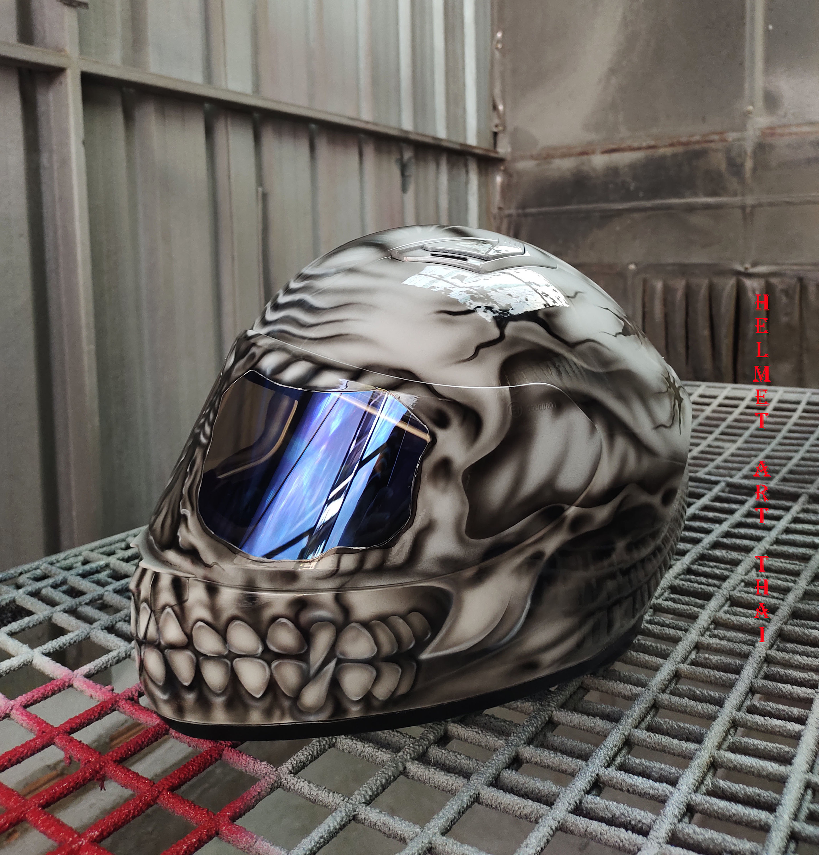 Custom Airbrushed Motorcycle Helmet | Etsy