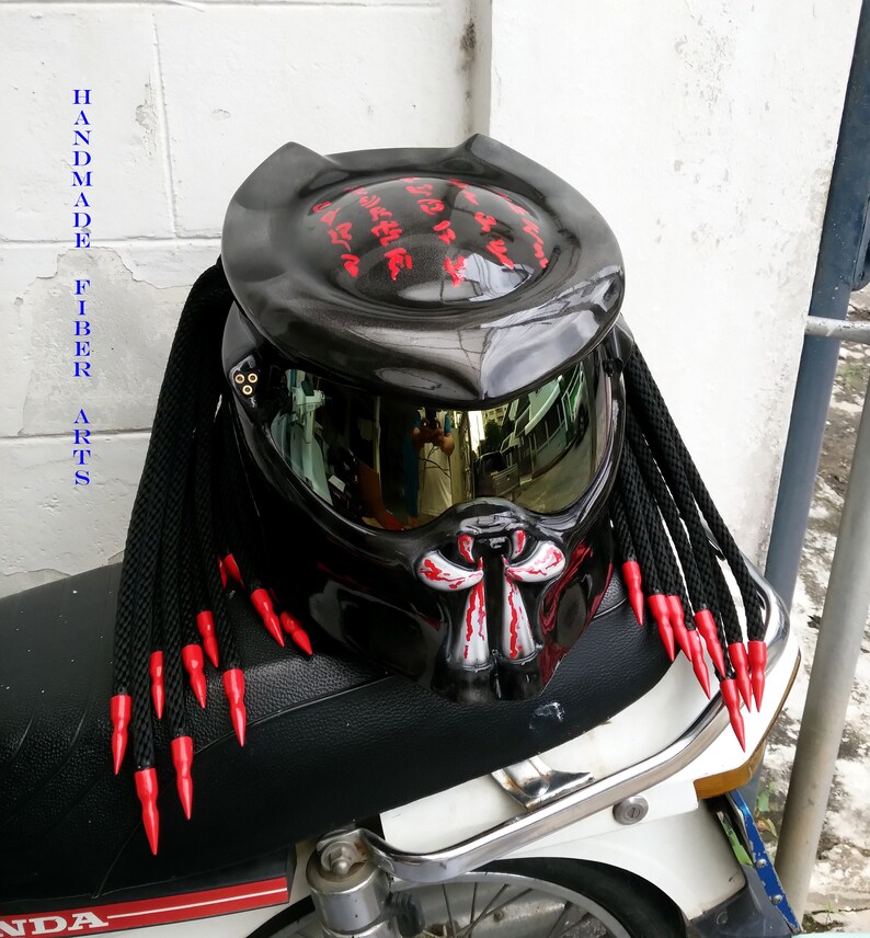 Custom Predator Motorcycle Helmet - Etsy