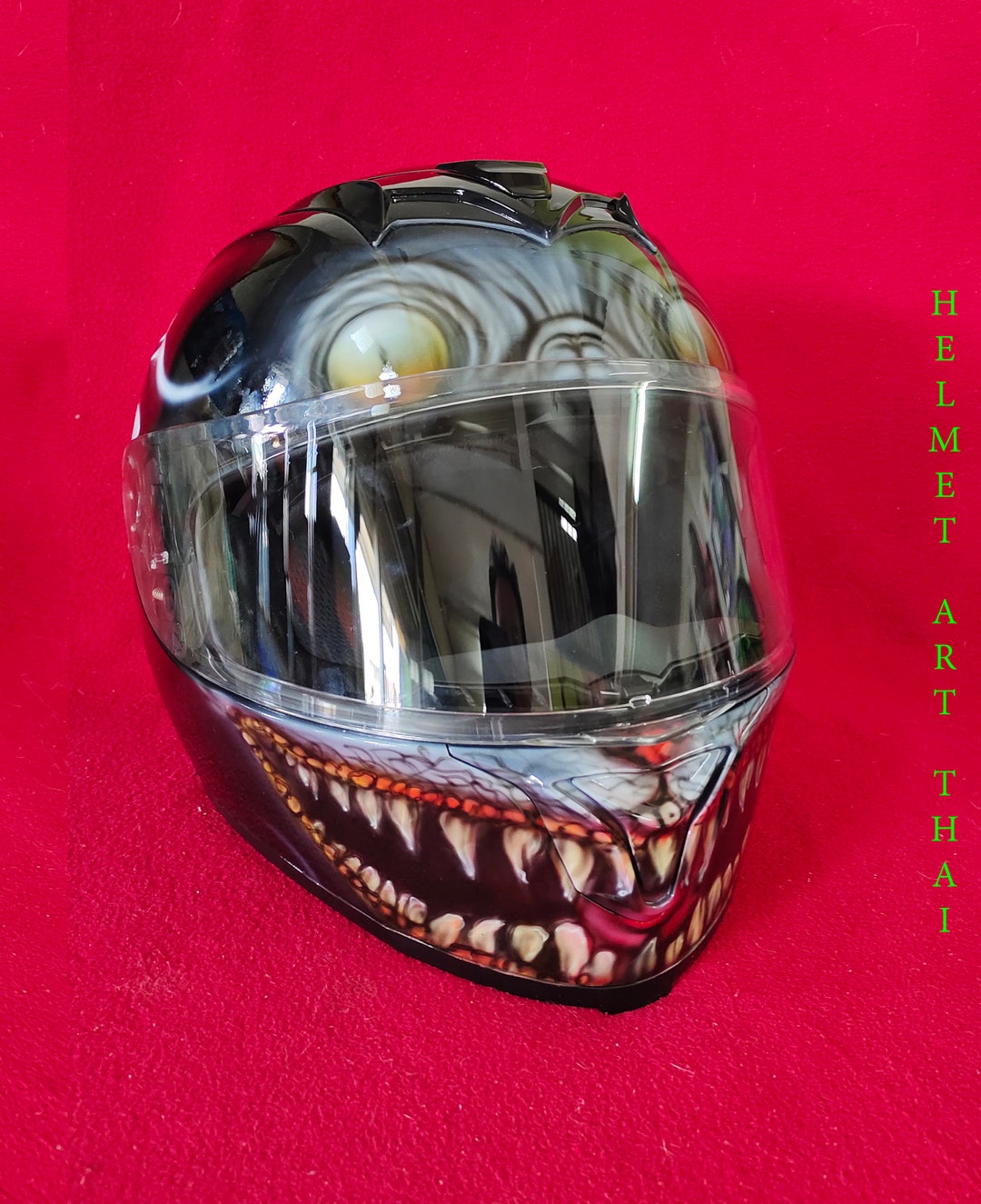 Custom Airbrushed Motorcycle Helmet - Etsy