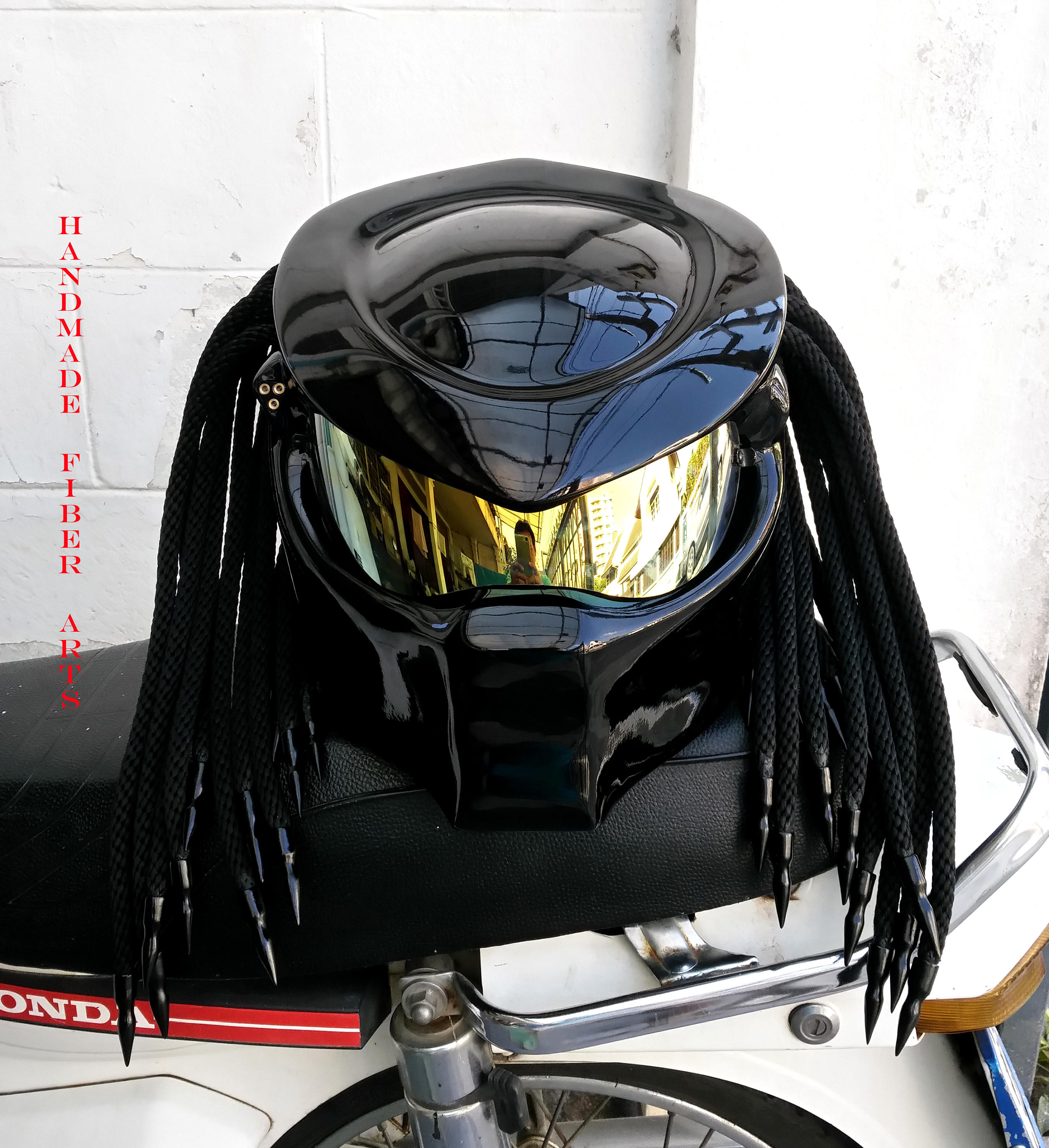 Black Custom Full Face Predator Helmet - Etsy Australia