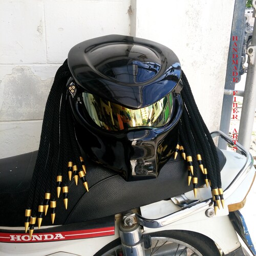 The Black Demon Skull Motorcycle Helmet Custom DOT and ECE - Etsy