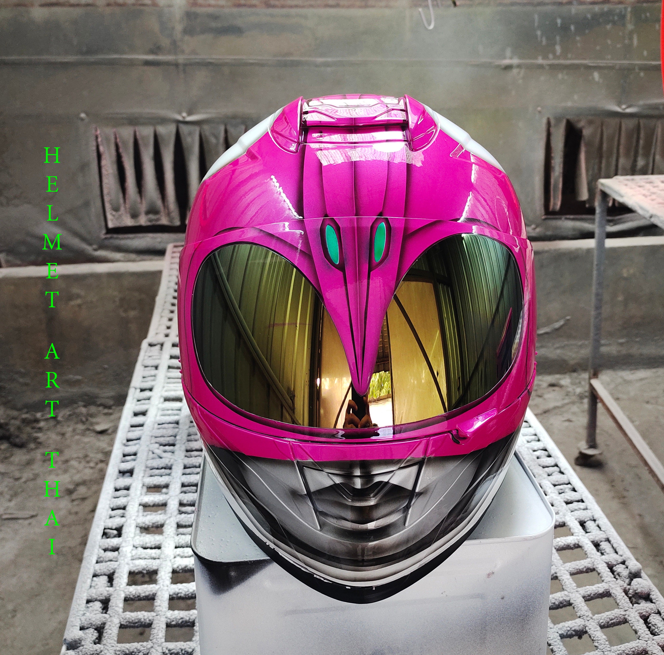 Blue Power Ranger Motorcycle Helmet