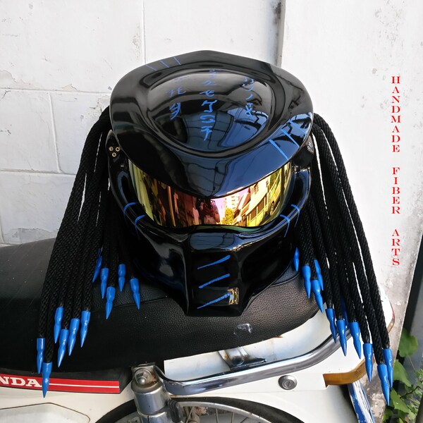 Blue Predator Helmet - Etsy