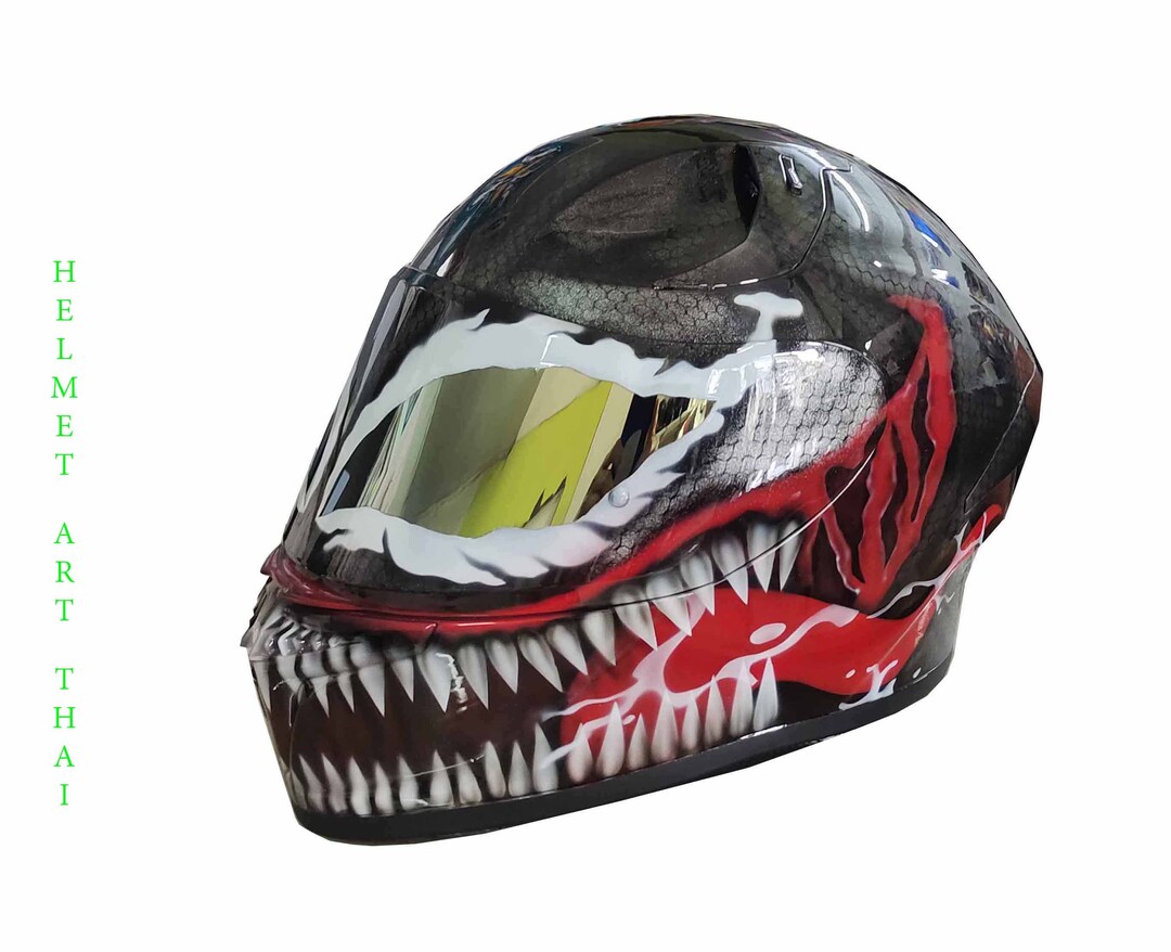 VENOM Custom Motorcycle Helmet - Etsy