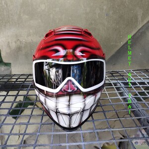 Custom Smiley Face Motorcycle Helmet | Etsy